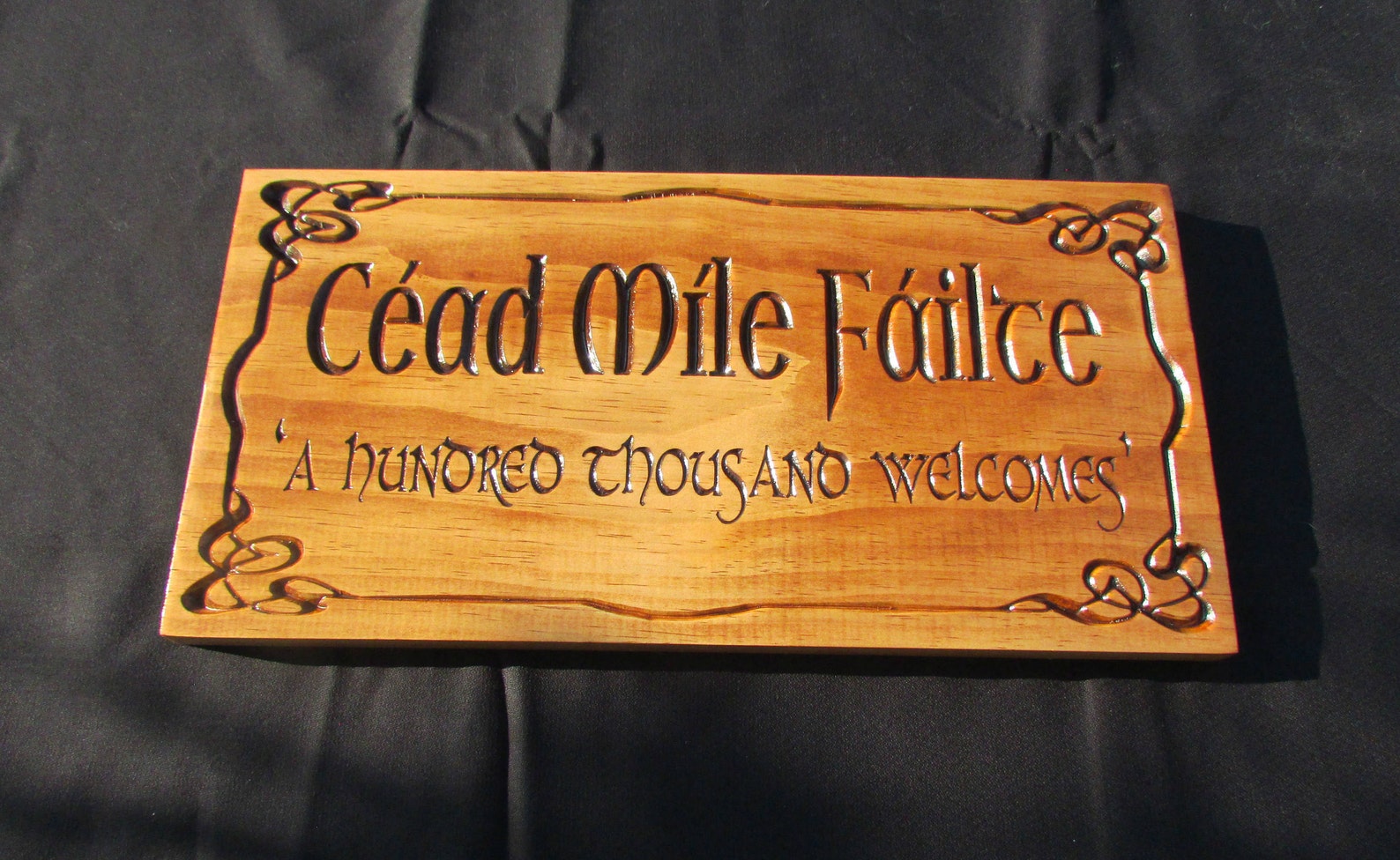 Ceud Mìle Fàilte; Scottish Gaelic Welcome Sign;celtic Welcome Sign ...