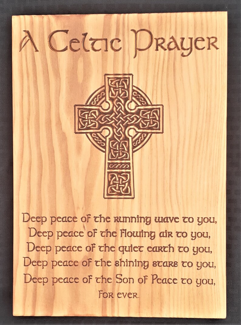 Prayer Wall Hanging Celtic Cross Celtic Prayer Wall Hanging - Etsy