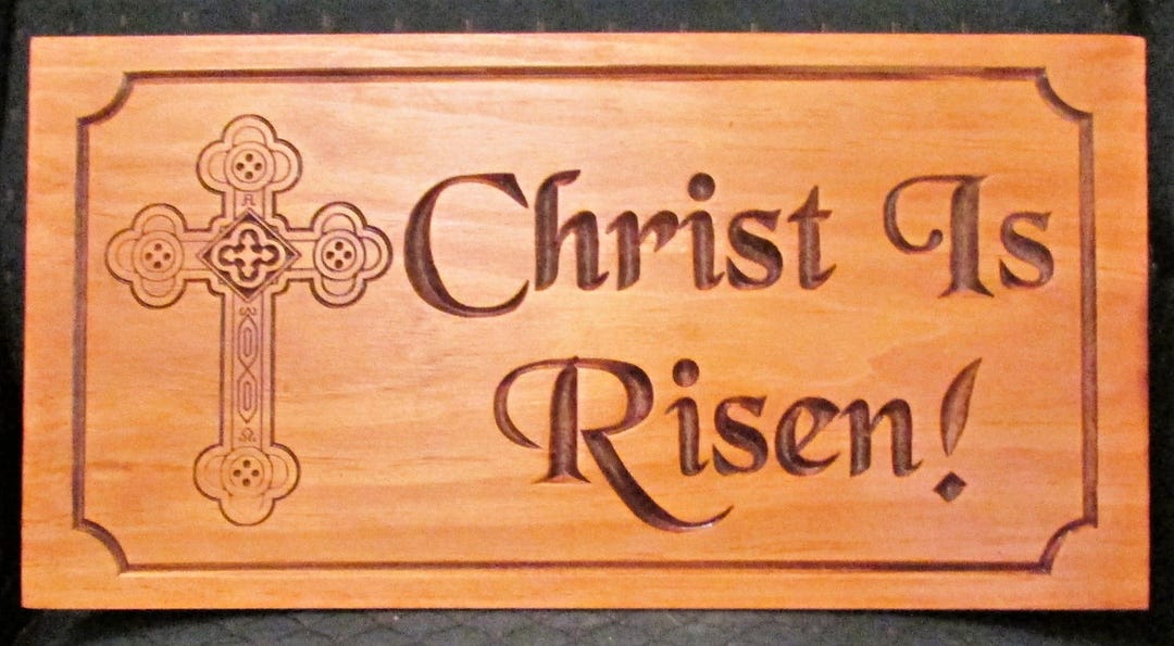 Christian;christ is Risen;easter Plaque;pascha Plaque;eastern Orthodox ...