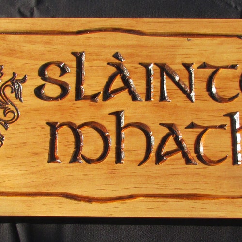 Scotlandscottish Slainte Sign Slainte Mhath Gaelic Drinking - Etsy