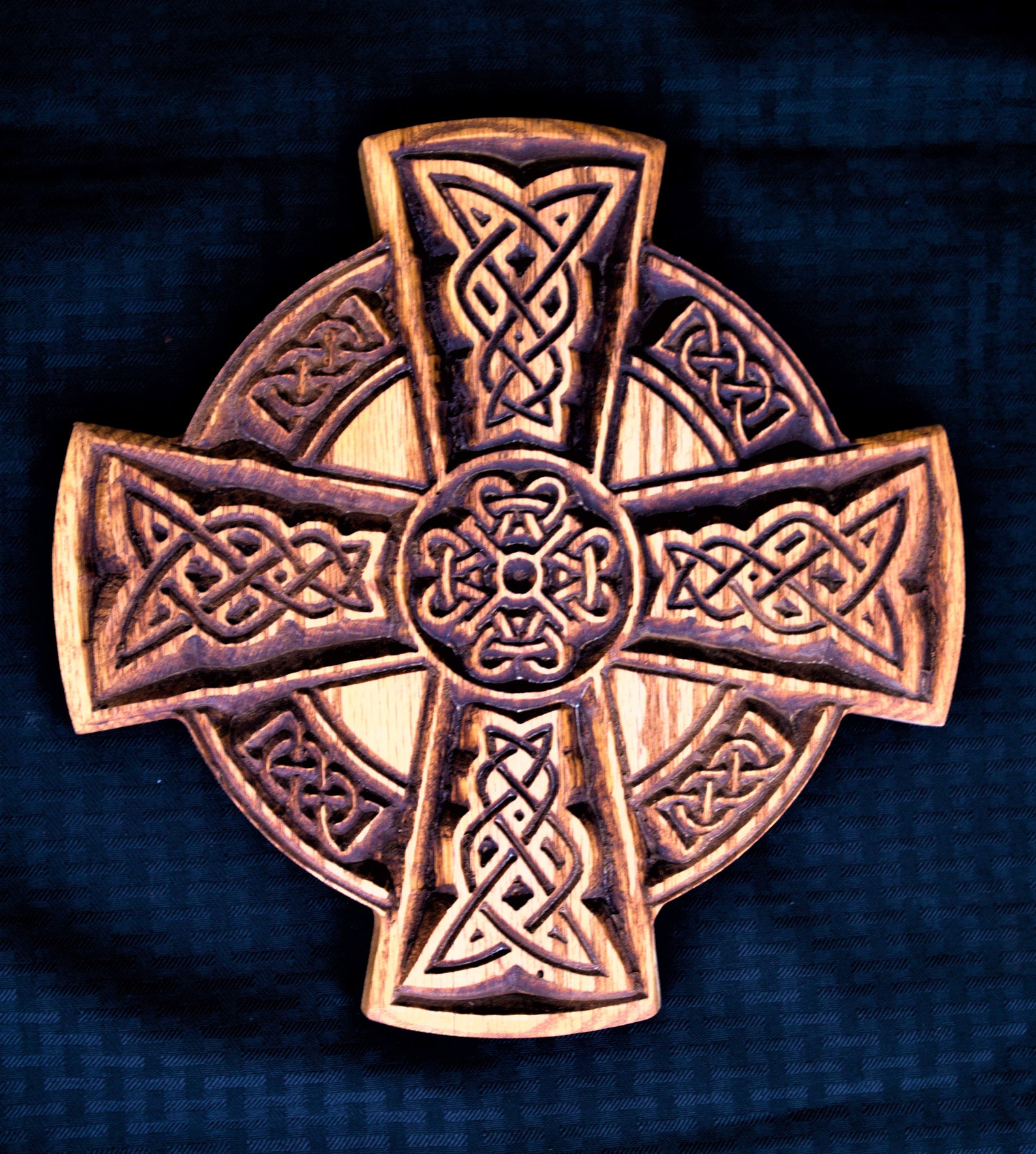 Celtic Cross Circle Cross Wood Wall Cross - Etsy