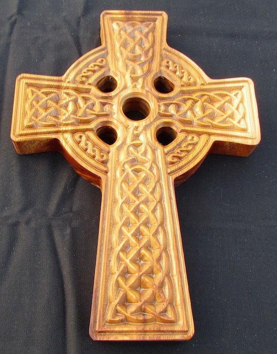 Celtic Cross 12 Inch Wood Cross Celtic Celtic Wall Cross - Etsy