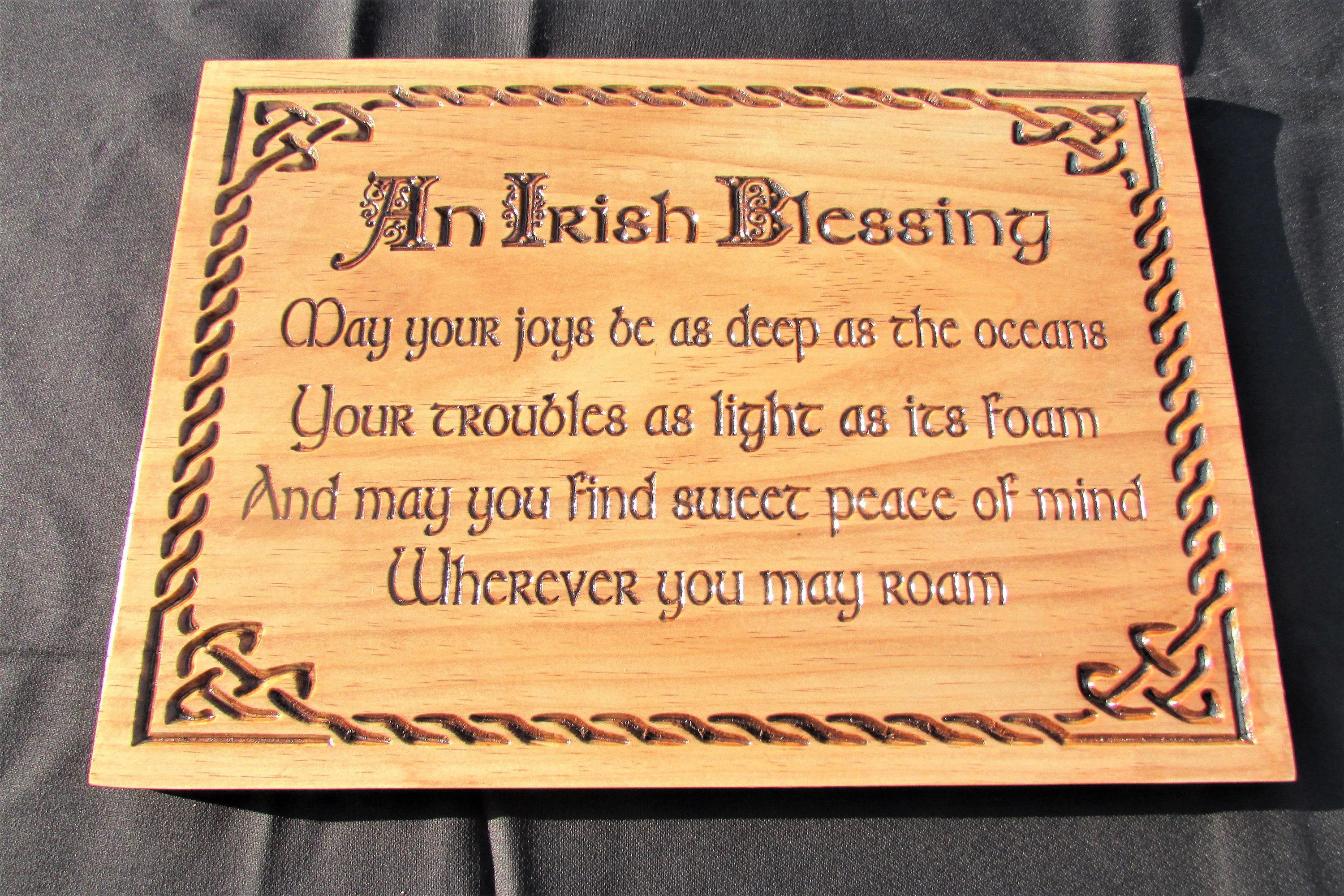 Ireland;irish Blessing;irish Blessing Plaque;irish Blessing Wood Sign ...