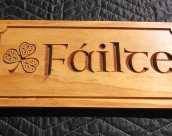 Ceud Mìle Fàilte Scottish Gaelic Welcome Sign A Hundred - Etsy