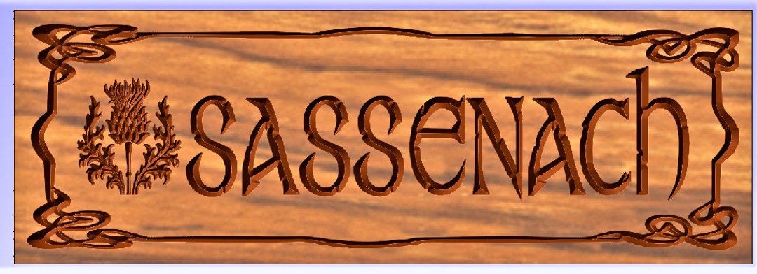 Sassenach; Sassenach Wood Plaque;outlander Gift;outlander Phrase;claire ...