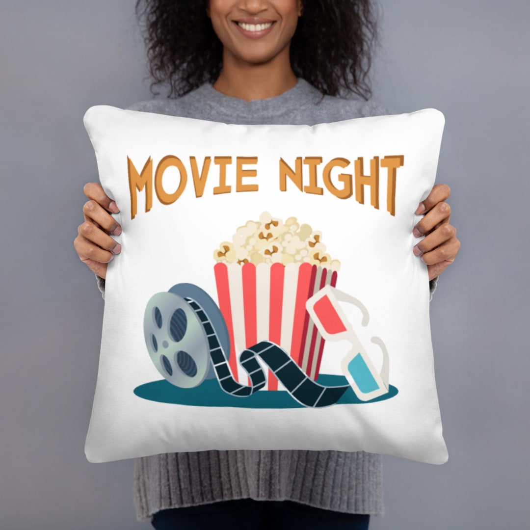 Movie Night Pillow, Family Movie Night, My Movie Watching Pillow, Our ...