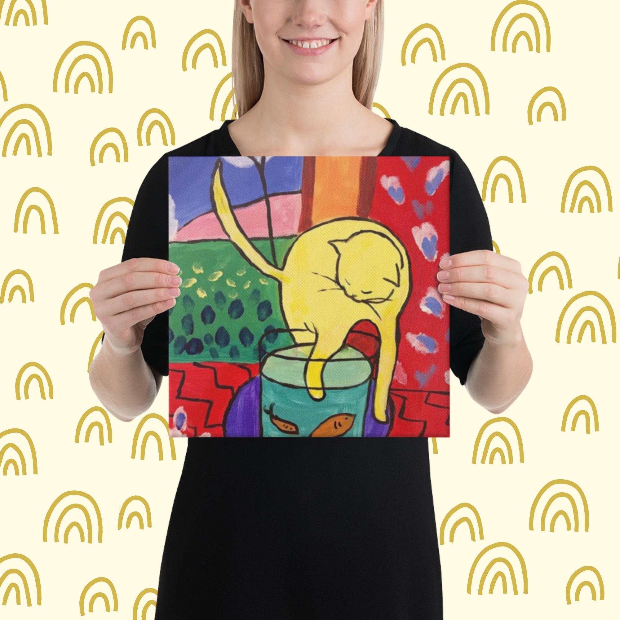 Henri Matisse the Cat With Red Fish Masterpiece Goldfish With - Etsy