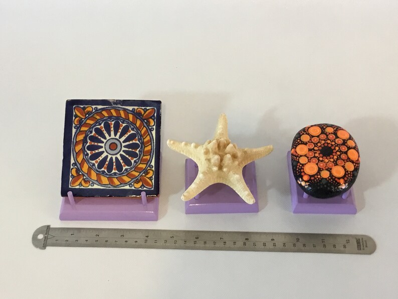 Mini Display Stands for Painted Rocks Shells. Crystals - Etsy
