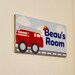 Firetruck Door Sign Boy's Door Sign Firetruck Door - Etsy