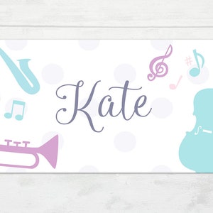 Music Door Sign, Music Door Hanger, Instruments Door Sign, Personalized ...