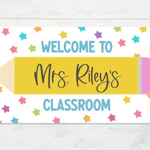 Teacher Door Sign, Teacher Gift, Classroom Sign, Personalized Classroom ...