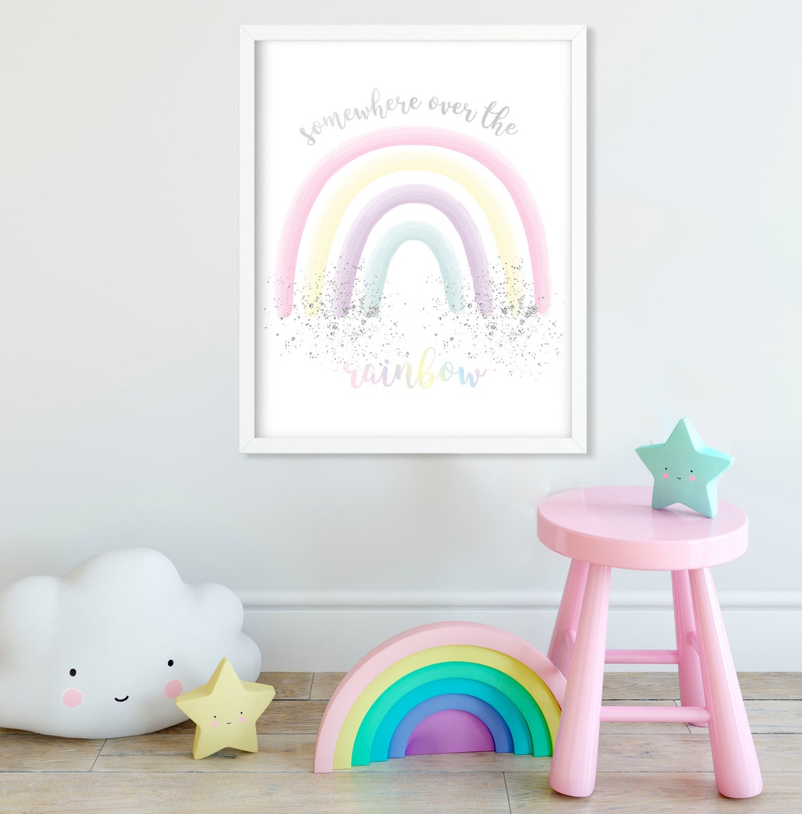 Watercolor Rainbow Print Rainbow Instant Download Printable - Etsy