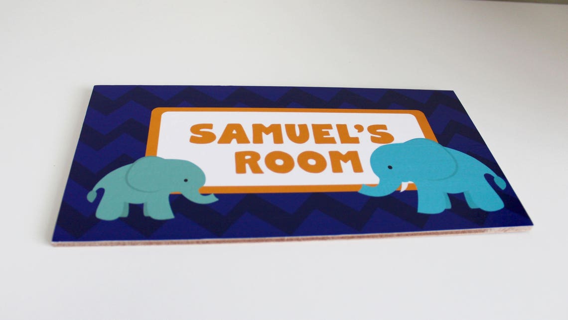 Elephant Door Sign, Chevron Door Sign, Elephant Door Hanger, Elephant ...