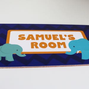 Elephant Door Sign, Chevron Door Sign, Elephant Door Hanger, Elephant ...