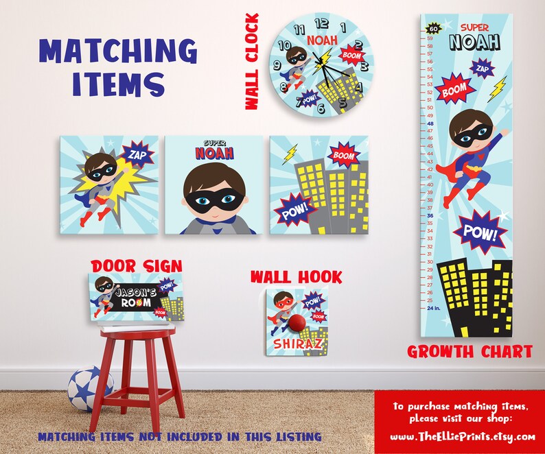Superhero Door Sign, Superhero Nursery, Superhero Birthday Gift, Comic ...