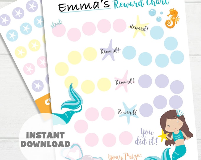 Printable Outer Space Reward Chart, Planets Sticker Chart, Instant ...