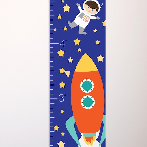 Space Growth Chart Astronaut Height Chart for Baby Girl Solar | Etsy