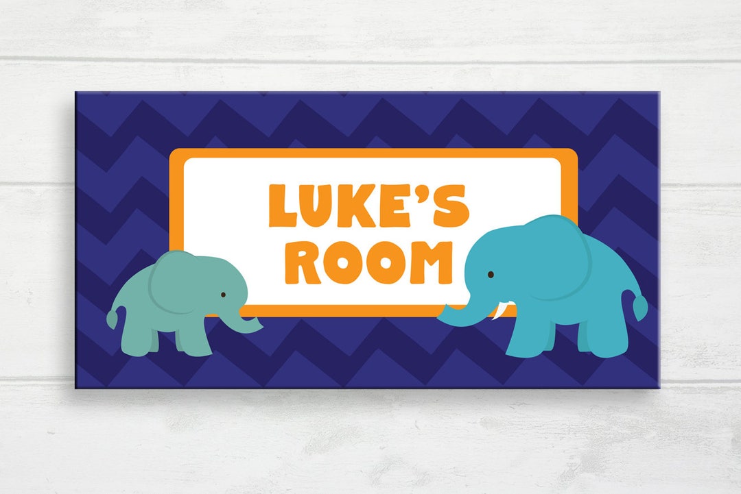 Elephant Door Sign, Chevron Door Sign, Elephant Door Hanger, Elephant ...