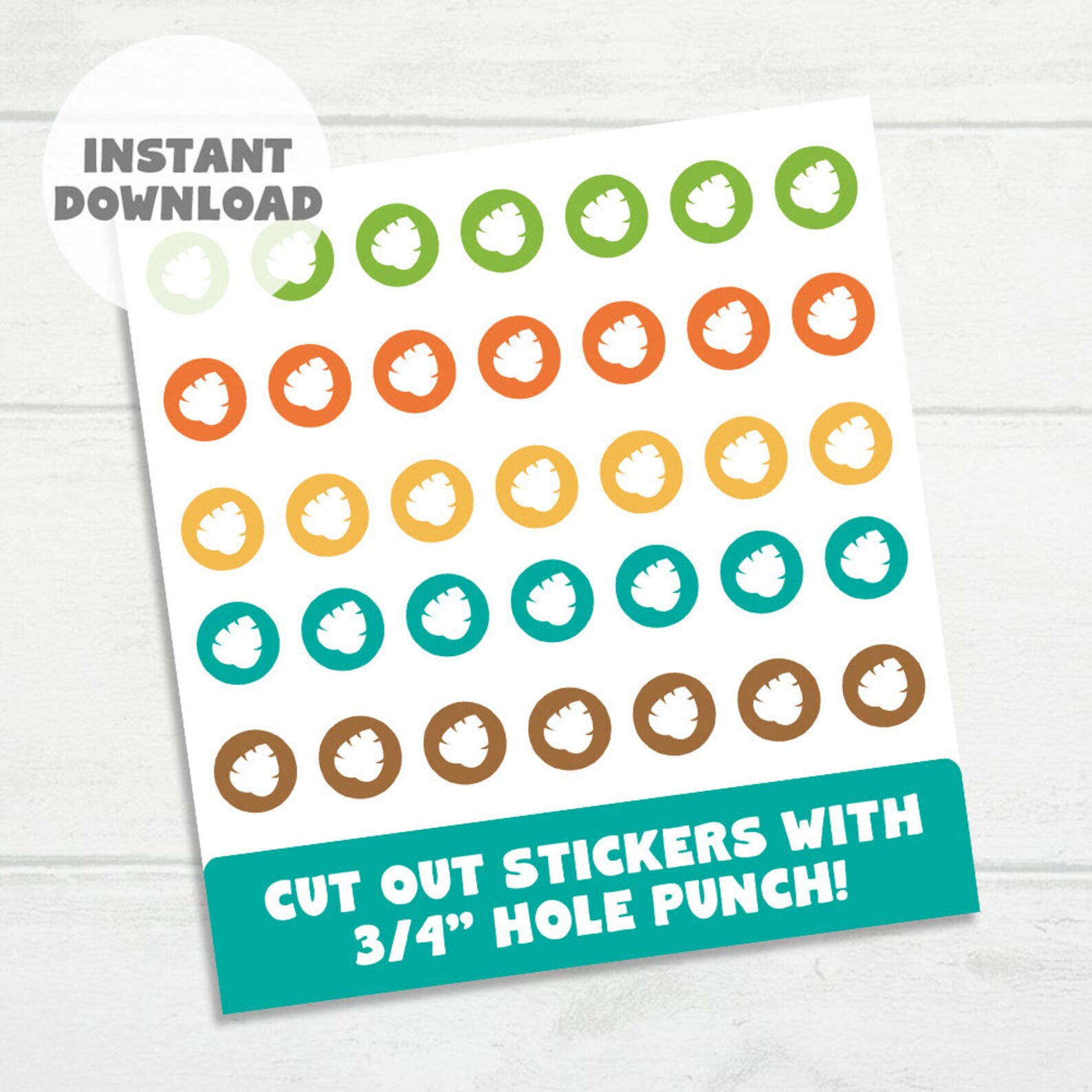 Printable Animals Reward Chart Kid's Sticker Chart - Etsy