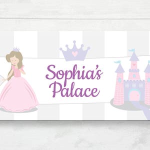 Princess Door Sign, Palace Door Sign, Kid's Door Plaque, Girl Name Door ...