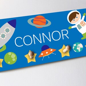 Personalized Astronaut Room Sign, Outer Space Theme, Boys Door Plaque ...