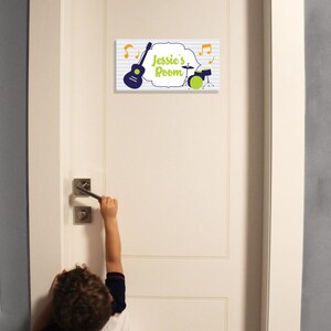 Kids Music Door Sign, Music Door Plaque, Musical Instruments Door Sign ...
