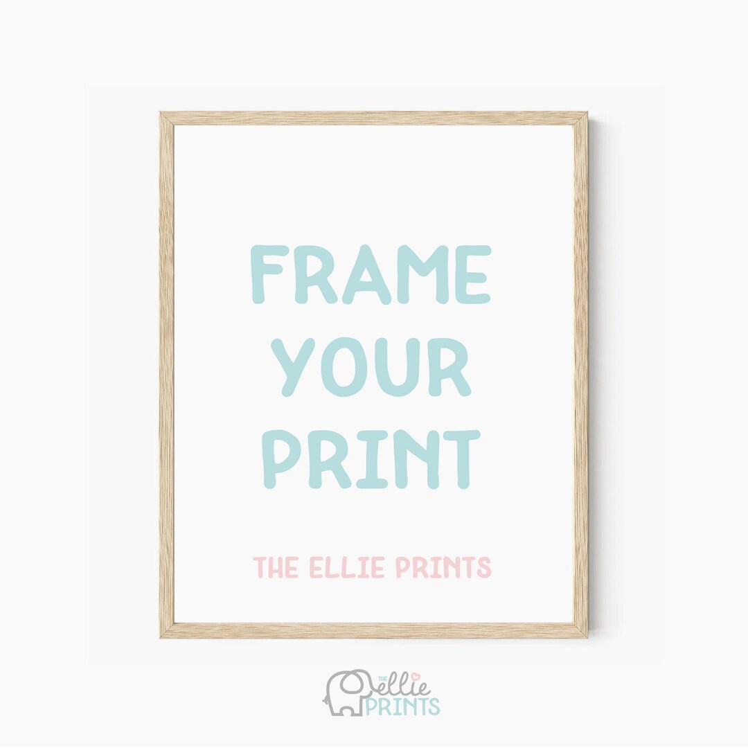 Frame Your Print, Ellie Prints Framing Options, Oak Frame - Etsy
