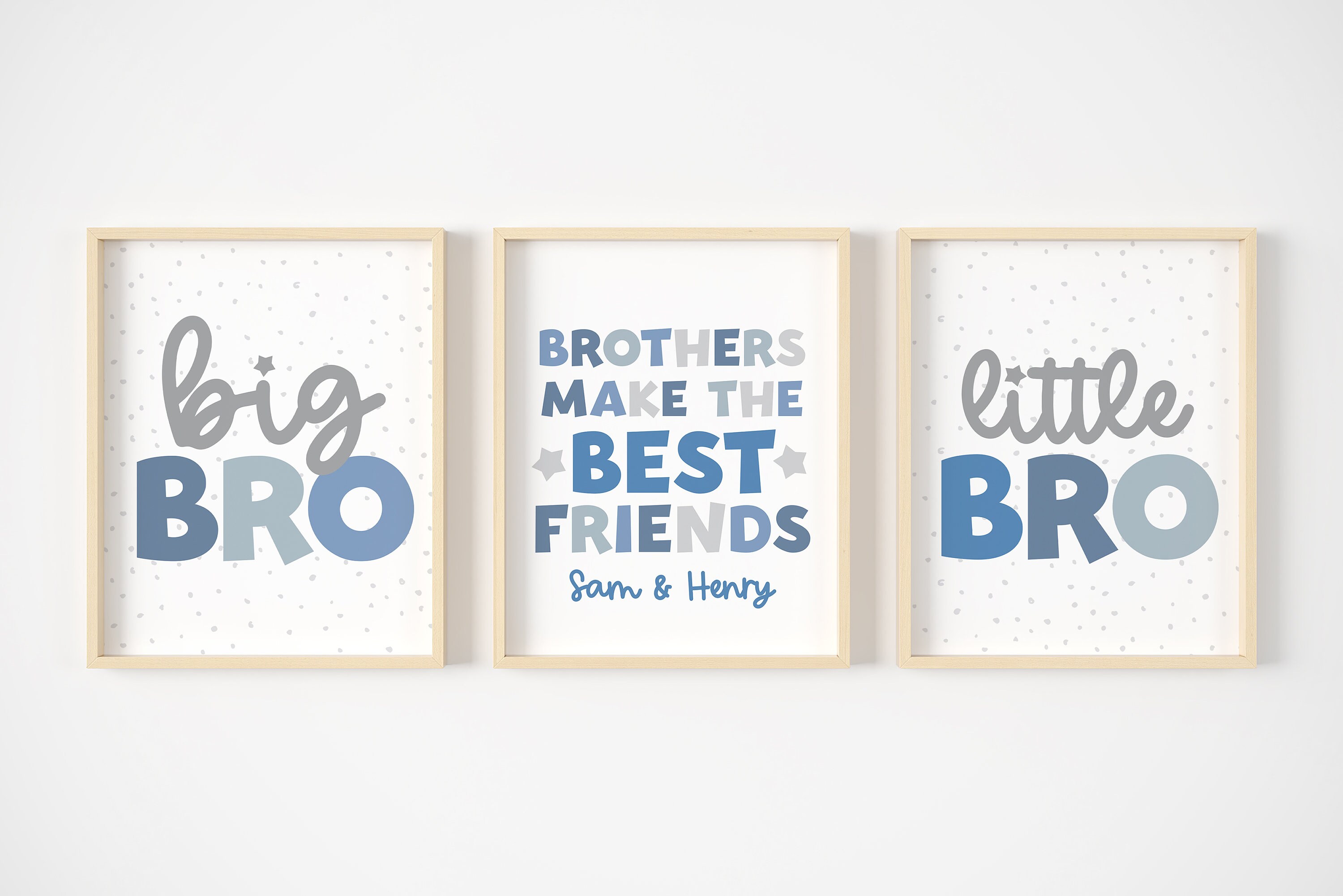 Brothers Make the Best Friends, Brother Printables, Set of 3 Brother ...