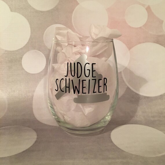 Personalized Judge Glass Judge Glass Court Glass | Etsy