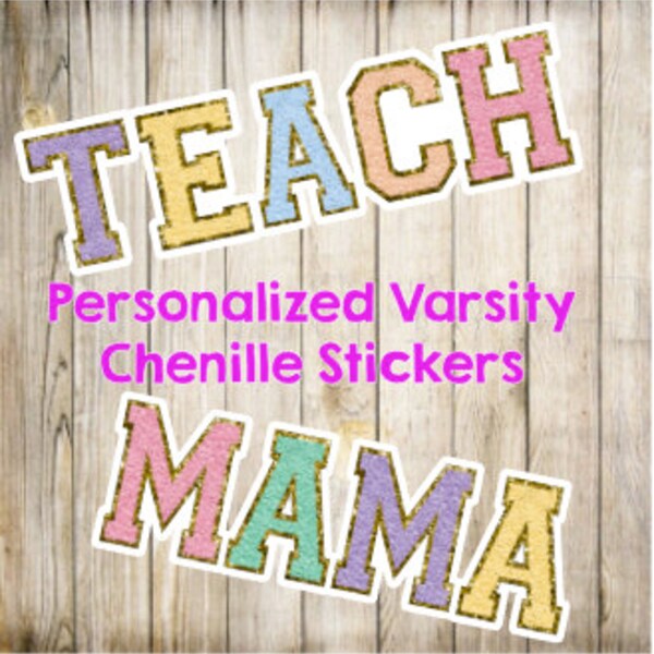 Varsity Letter Decal - Etsy