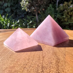 Rose Quartz Pyramid - Unconditional Love, Compassion, Forgiveness ...