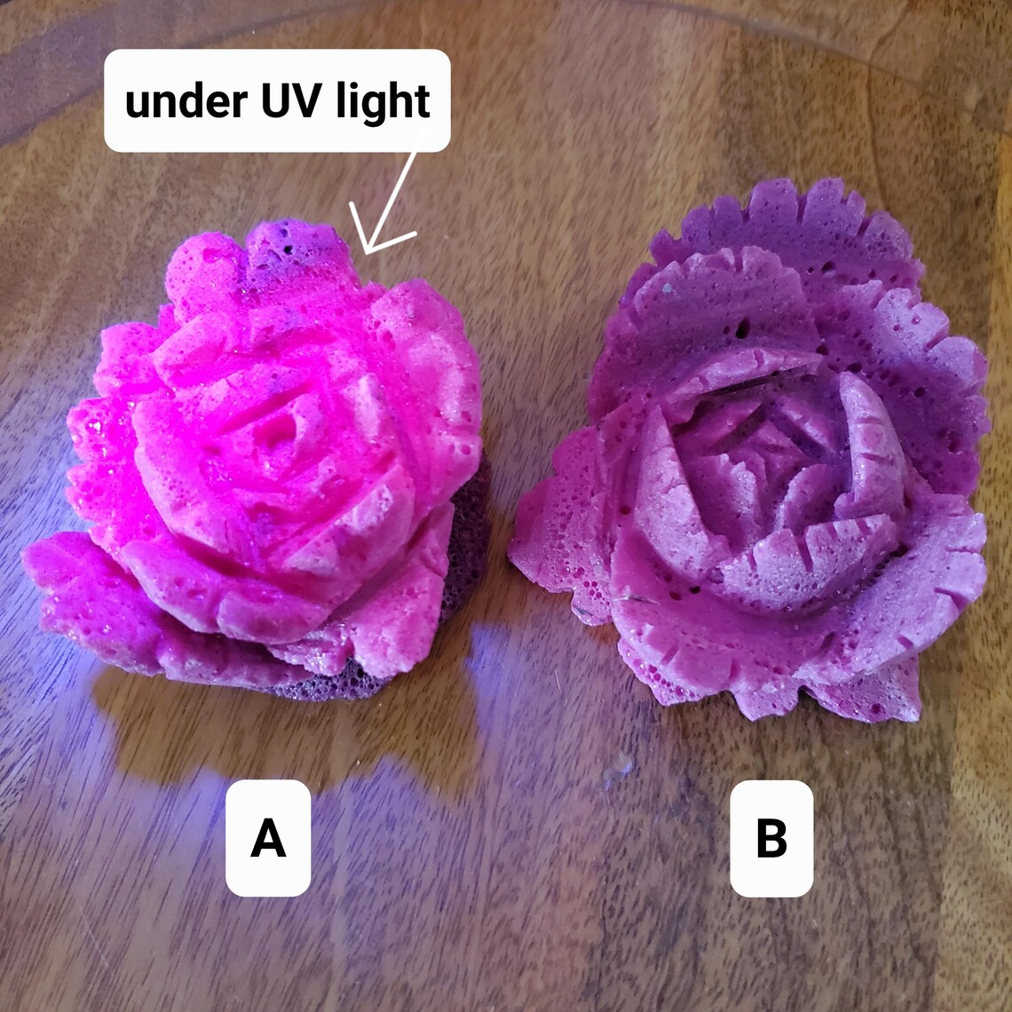 Big Chunky Ruby Flower (with UV Light) - Energy, Strength, Power ...
