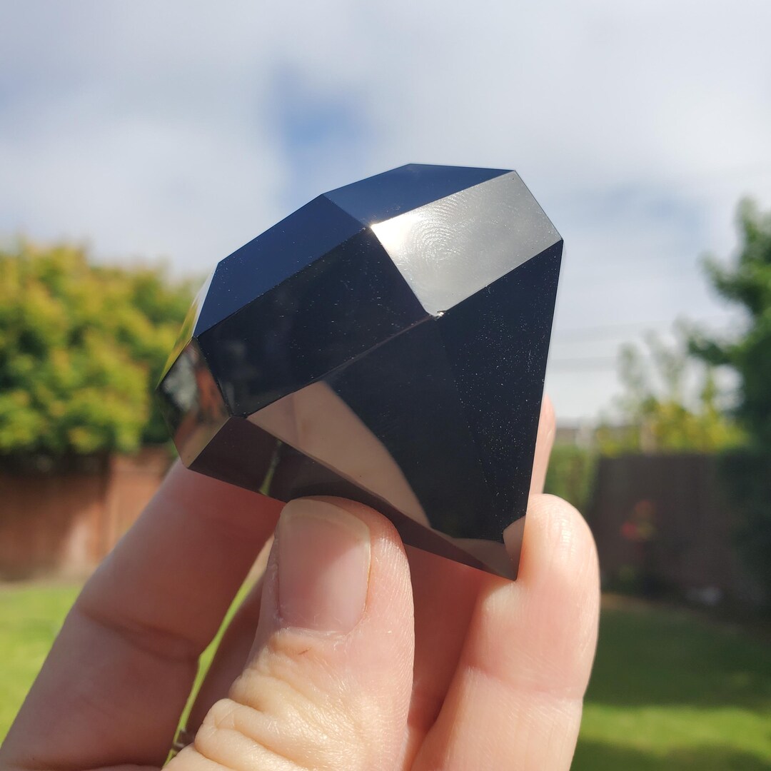 Obsidian Diamond Self Reflection, Release Negative Energies Obsidian ...