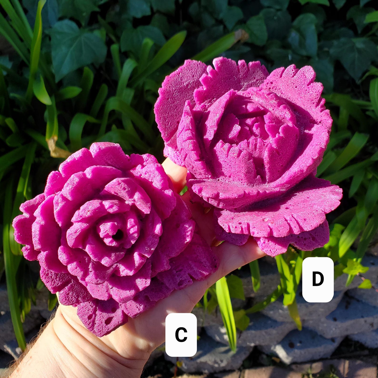 Big Chunky Ruby Flower (with UV Light) - Energy, Strength, Power ...