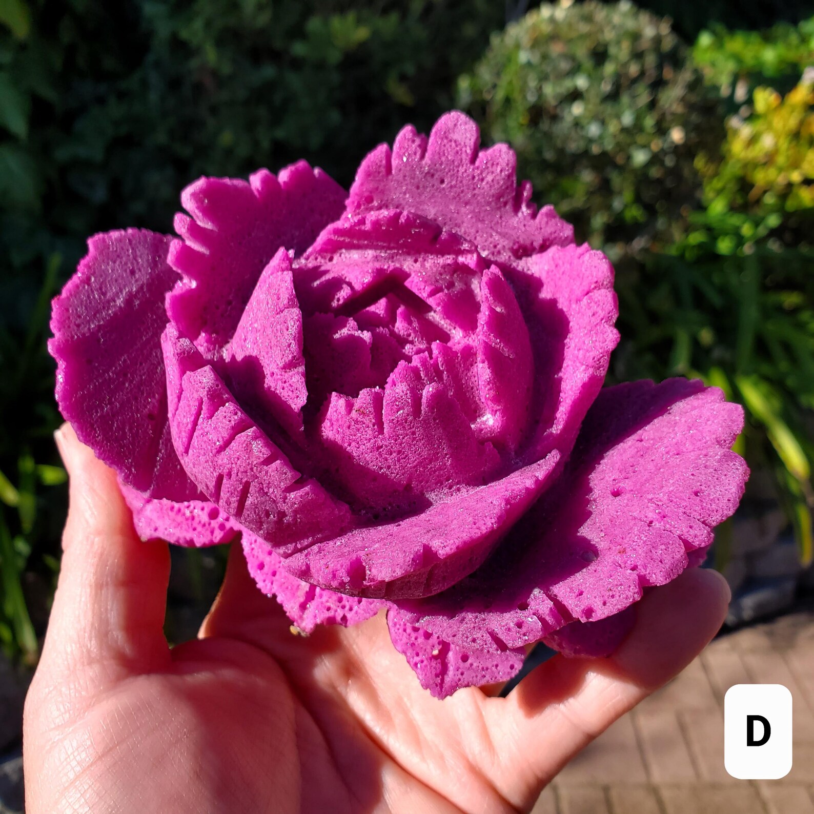Big Chunky Ruby Flower (with UV Light) - Energy, Strength, Power ...