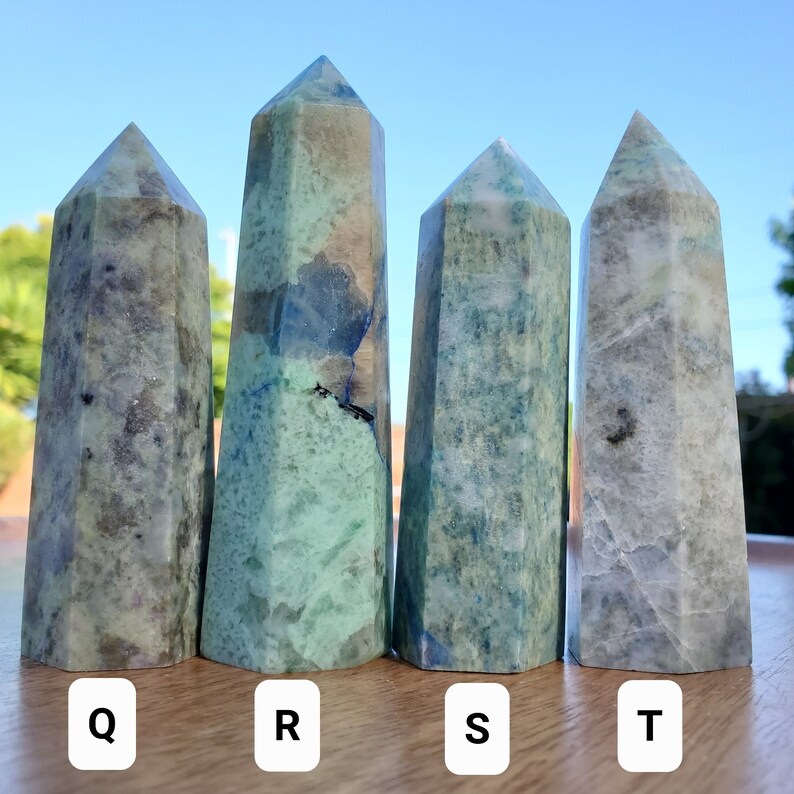 Blue Yooperlite Towers Glowing Crystal Stone With UV Light - Etsy
