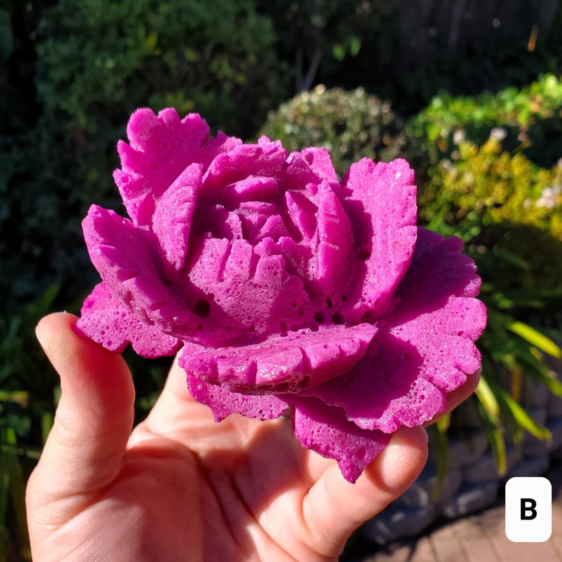 Big Chunky Ruby Flower (with UV Light) - Energy, Strength, Power ...
