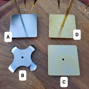 Large Adjustable Metal Stand Gold or Silver use With Crystal Wings 4 to ...