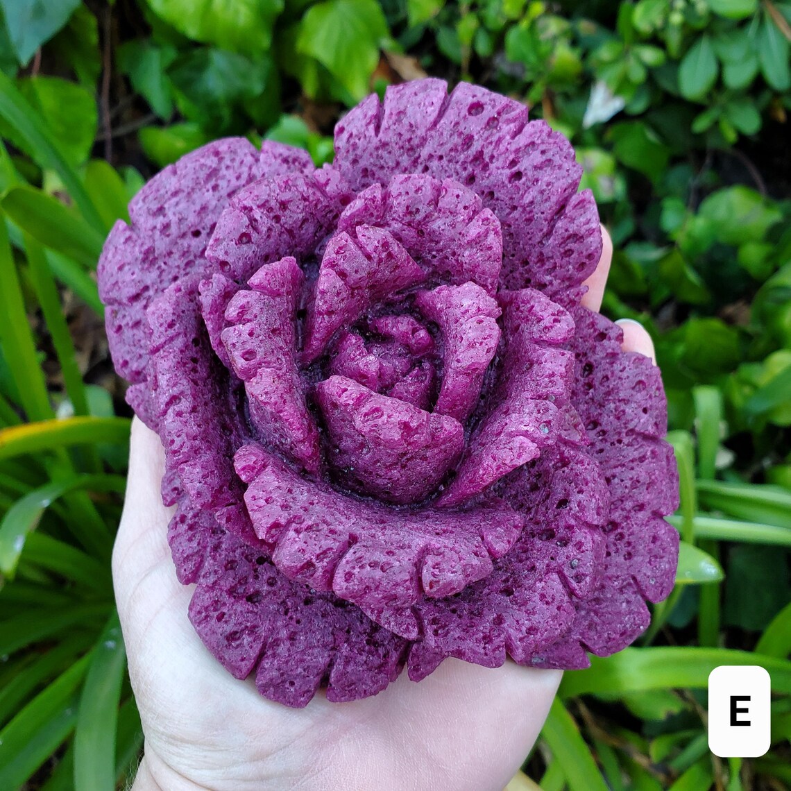 Big Chunky Ruby Flower (with UV Light) - Energy, Strength, Power ...
