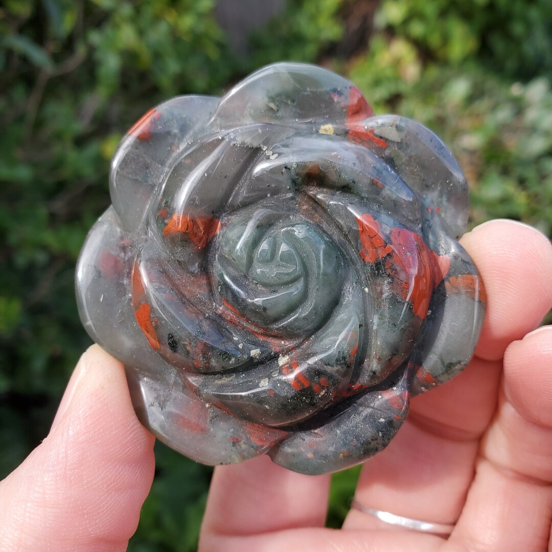 African Bloodstone Rose - Calming, Grounding, Persistence, Courage ...
