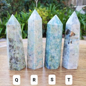 Blue Yooperlite Towers | Glowing Crystal Stone With UV Light - Personal ...