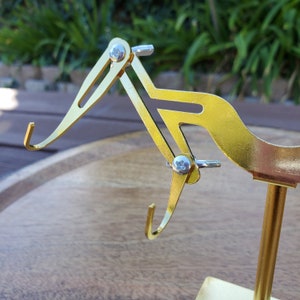 Large Adjustable Metal Stand Gold or Silver use With Crystal Wings 4 to ...