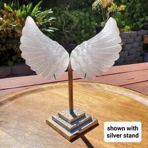 Selenite Angel Wings on Stand - Tranquility, Blessings, Love & Light ...