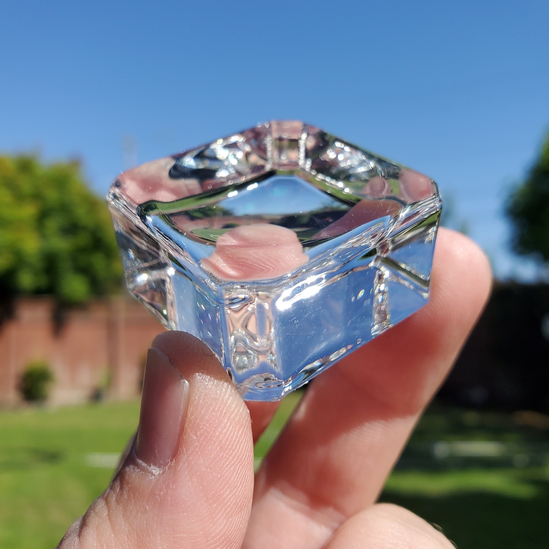 Small Square Glass Sphere Stand - Will Hold Any 2" to 3" Sphere - Stand ...