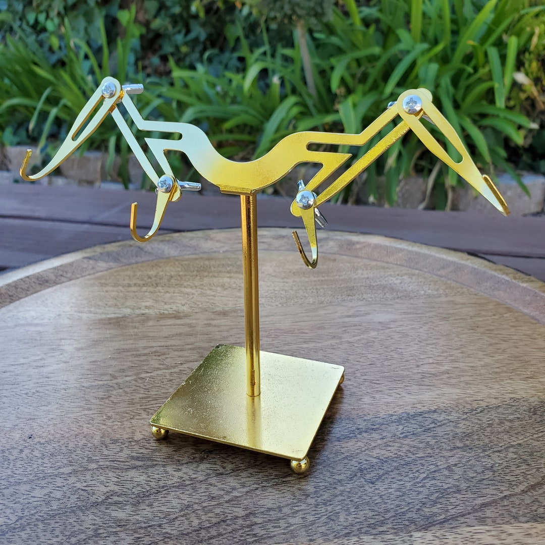 Large Adjustable Metal Stand Gold or Silver use With Crystal Wings 4 to ...