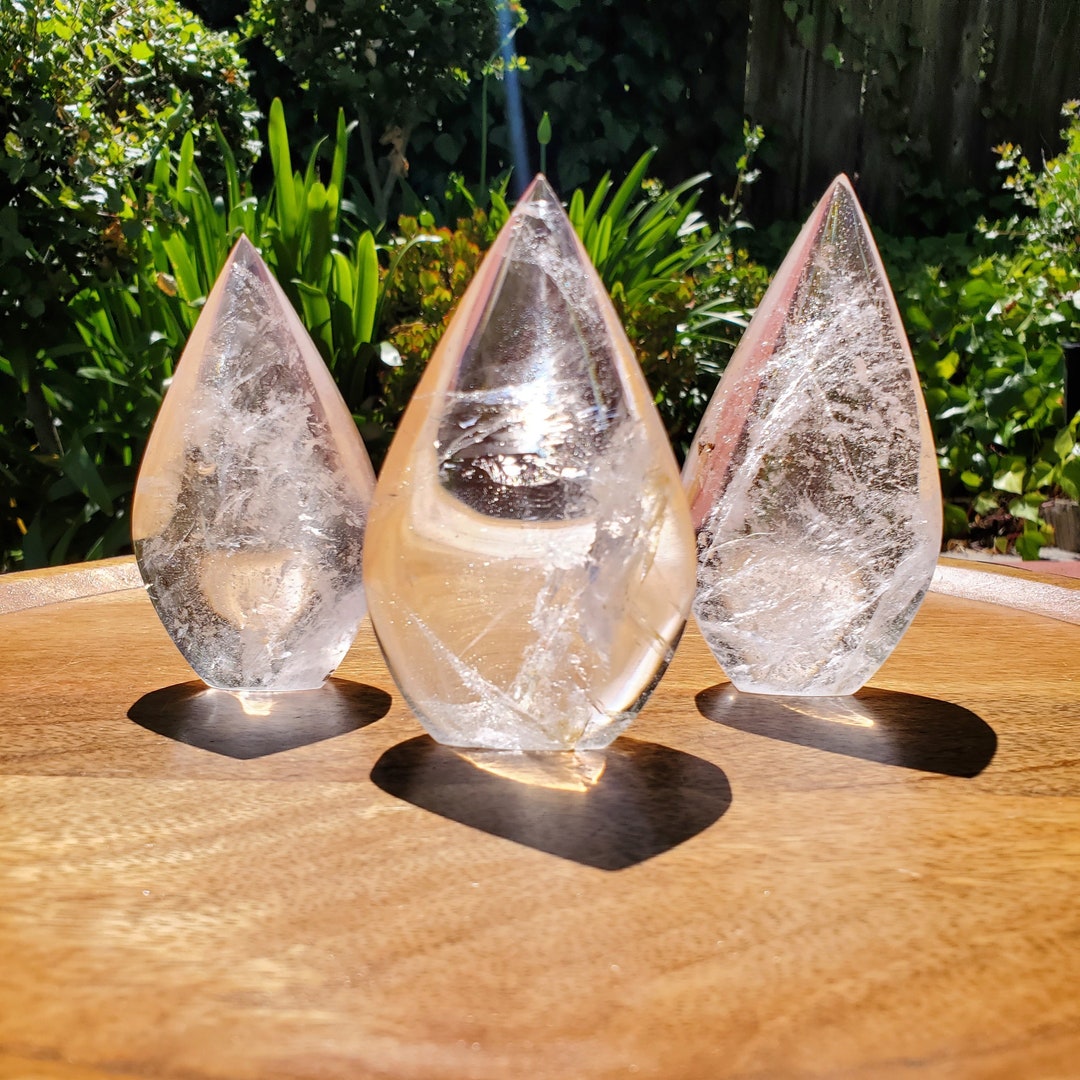 Clear Quartz Flame Counteracts Negativity, Energizes Positive Energy ...