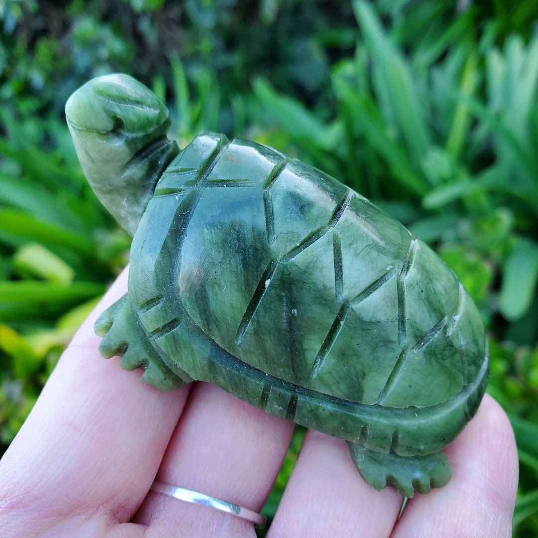 Serpentine Jade Turtle Intuition Rebirth Guides Us to Our - Etsy