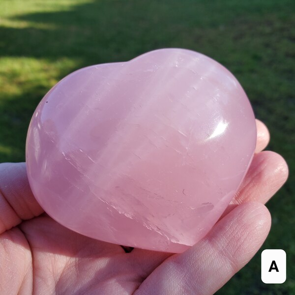 Heart Rose Quartz - Etsy