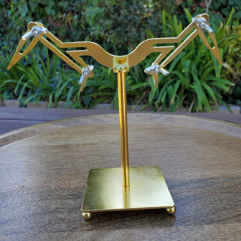 Large Adjustable Metal Stand Gold or Silver use With - Etsy
