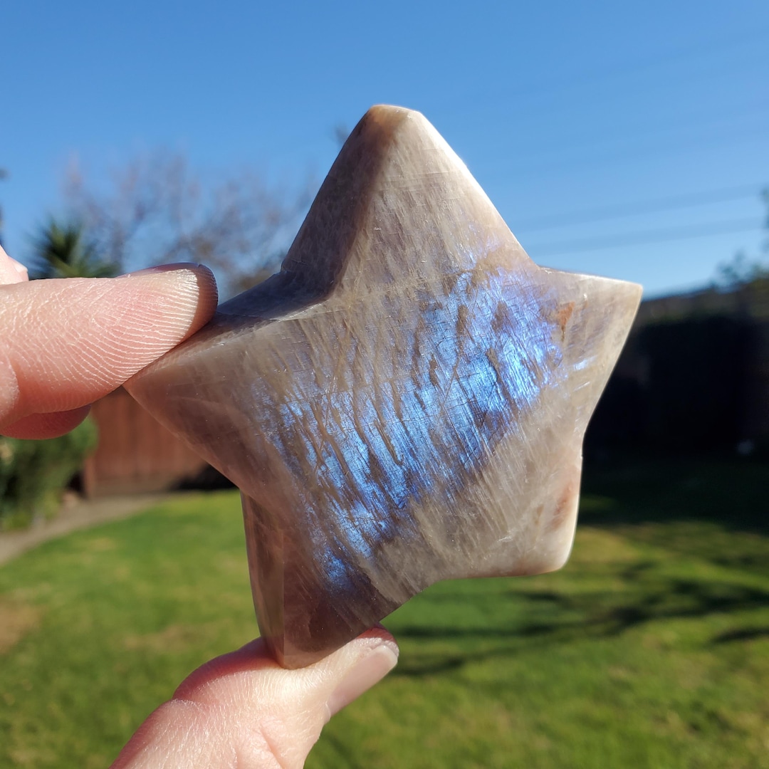 Flashy Moonstone Star - Uplifting, Raises Vibration, Feminine Energy ...